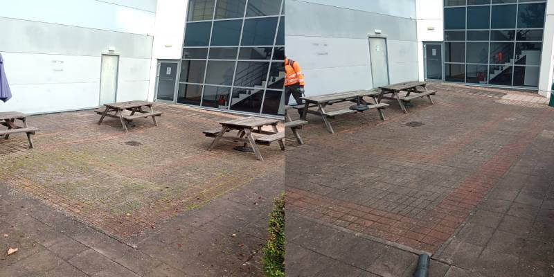 Chemical-Free Moss Cleaning, Milton Keynes - Neal Landscapes
