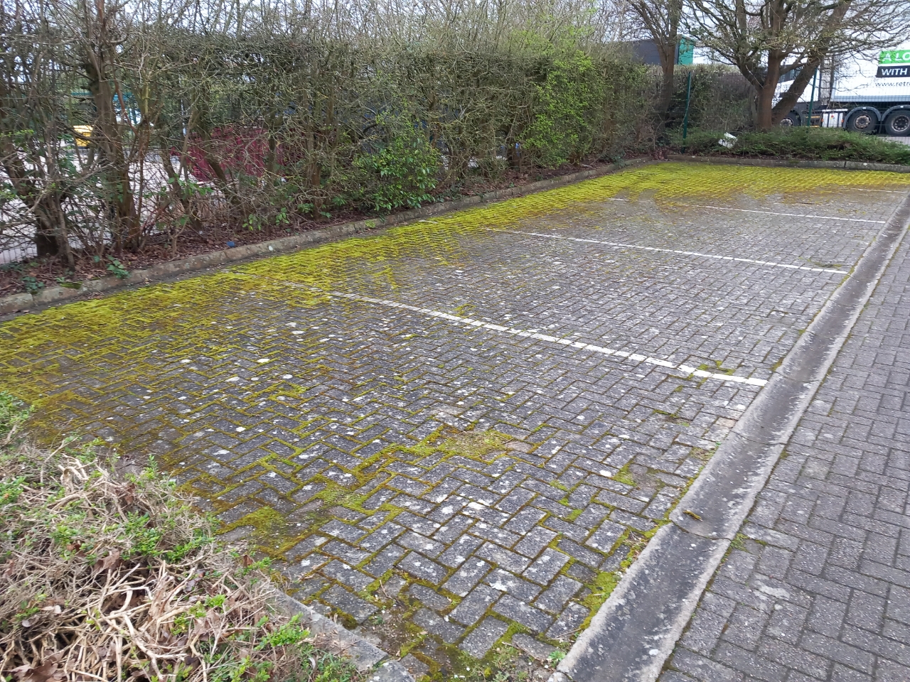 Car Park Moss Removal in Milton Keynes - Neal Landscapes